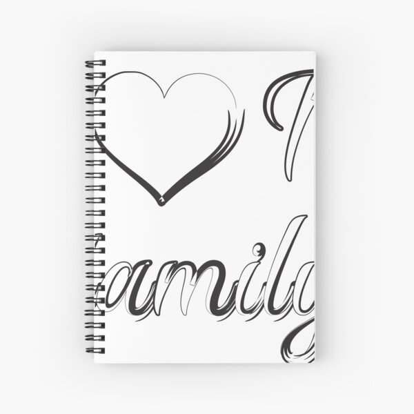 "i love My family text clip art,black and white clip art font." Spiral ...