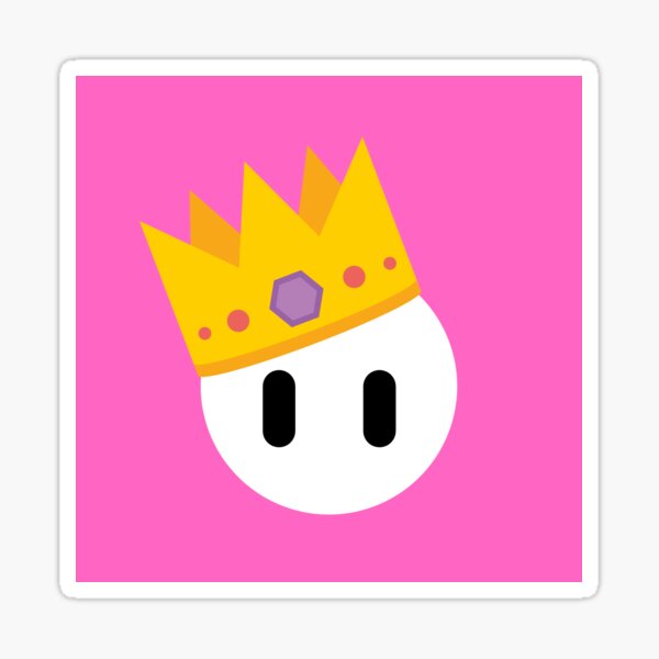 "Fall Guy Pink Crown!" Sticker von nmap | Redbubble
