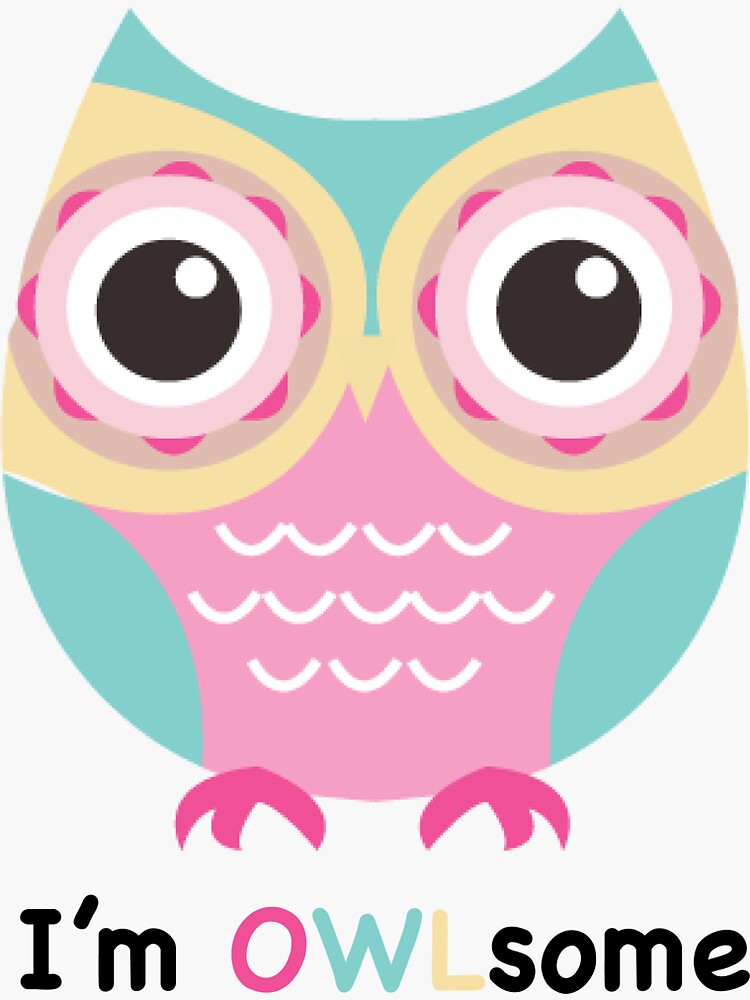 "Cute and funny Owl memes" Sticker for Sale by ElegantLilly | Redbubble