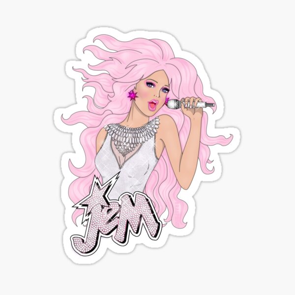 "Dazzling Diamonds Jem" Sticker by braeprint | Redbubble