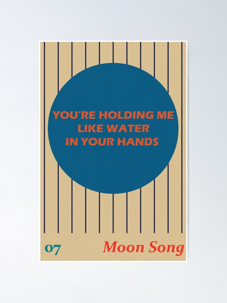 "Phoebe Bridgers Moon Song lyrics" Poster by NazarenaSantos | Redbubble