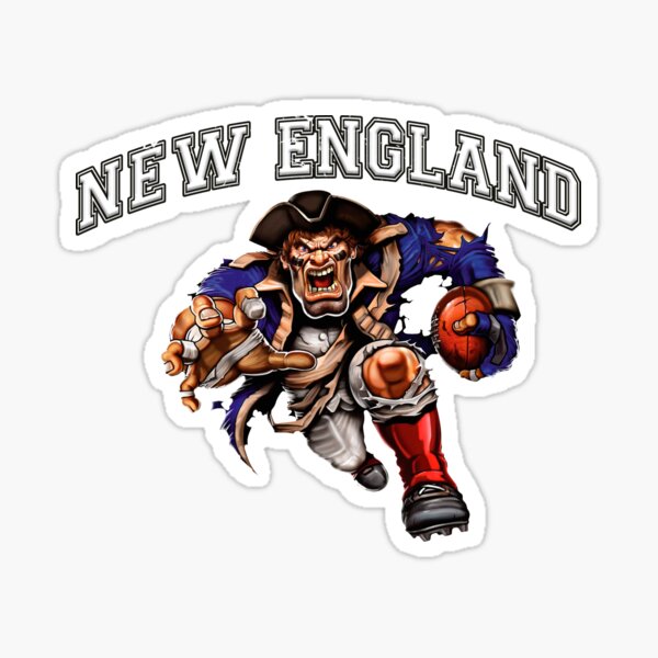 "New England Football" Sticker for Sale by Playing-music | Redbubble