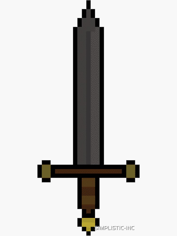 "8-BIT sword" Sticker by SIMPLISTIC-INC | Redbubble