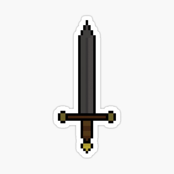 "8-BIT sword" Sticker by SIMPLISTIC-INC | Redbubble