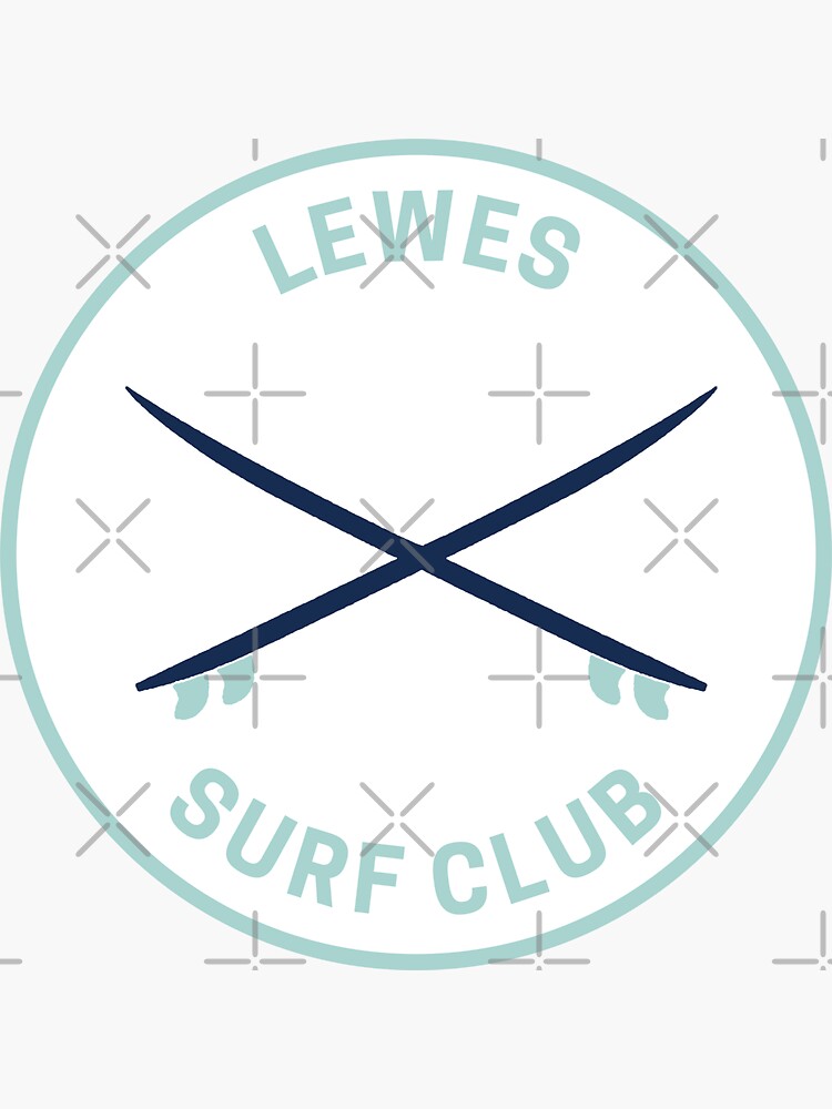 "Vintage Lewes Delaware Surf Club" Sticker for Sale by fearcity | Redbubble