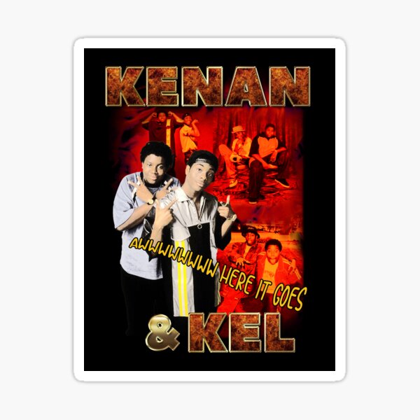 "KENAN AND KEL HIP HOP TEE BOOTLEG" Sticker by bigfacts | Redbubble