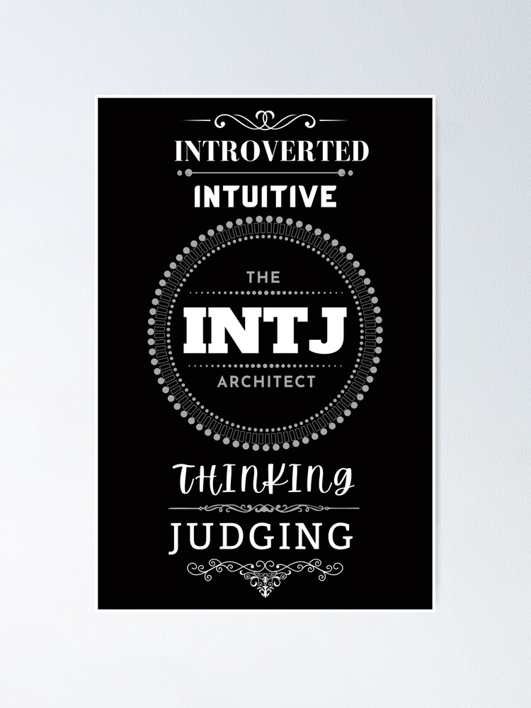 Póster «MBTI- El arquitecto INTJ» de LionCubDesigns | Redbubble