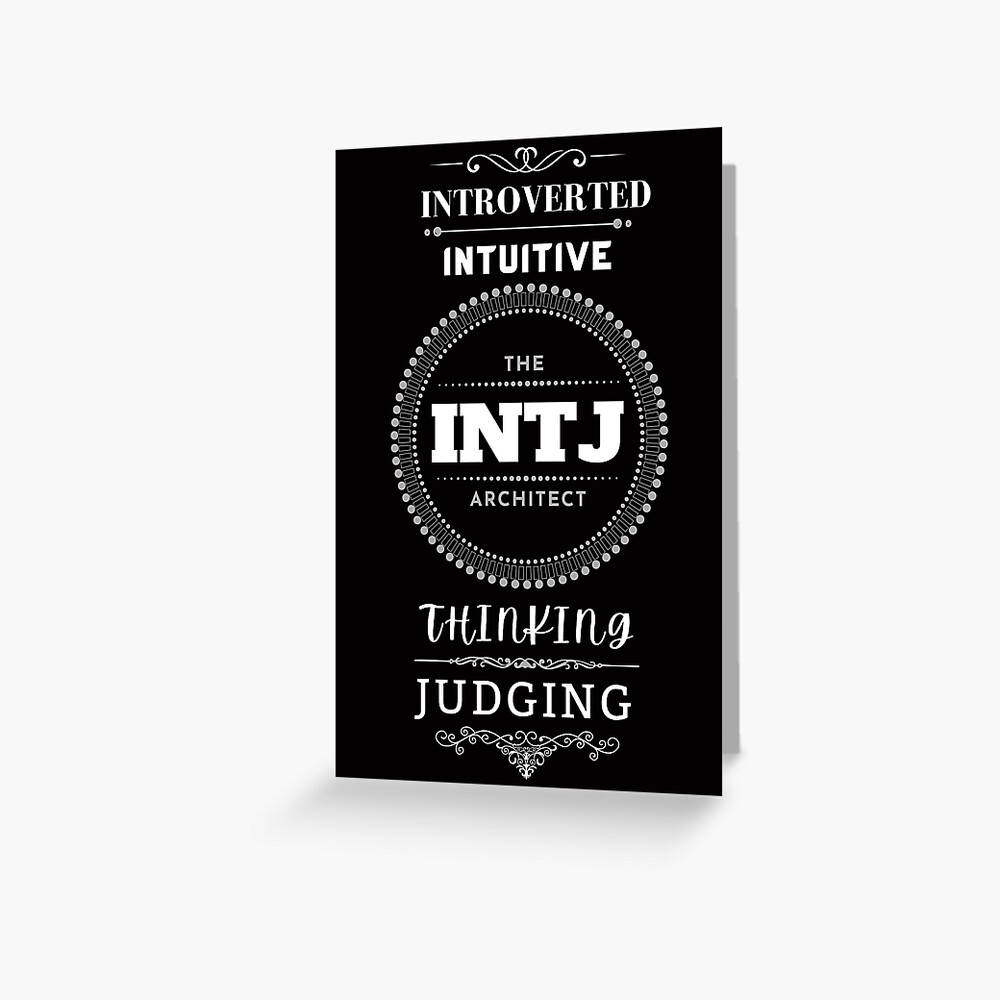 "MBTI- The INTJ Architect" Greeting Card by LionCubDesigns | Redbubble
