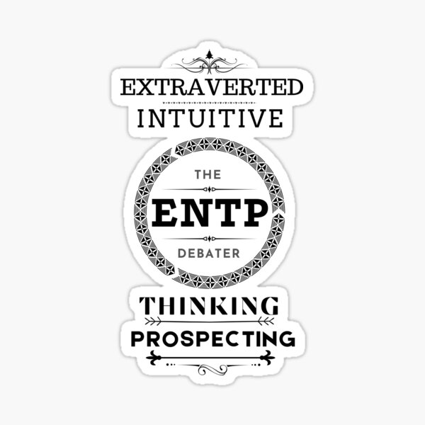 "MBTI- The ENTP Debater" Sticker by LionCubDesigns | Redbubble