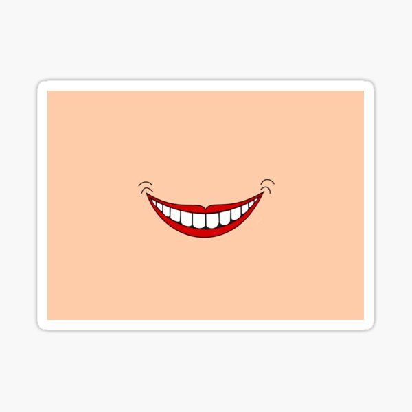 "Big smile" Sticker by AndrewPlus | Redbubble