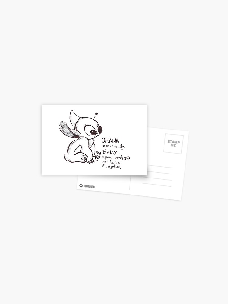 "Stitch" Postcard for Sale by Floriana94 | Redbubble