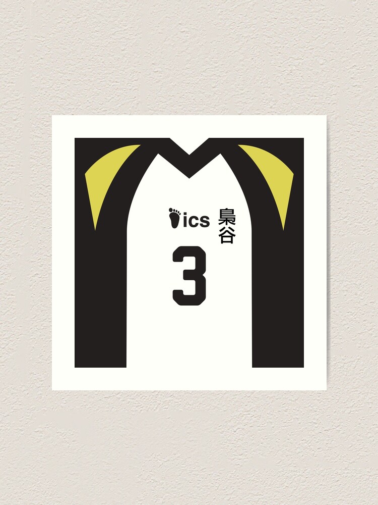 "Yamato Sarukui Jersey Number 3 Fukurodani Academy Haikyuu Jersey Team ...