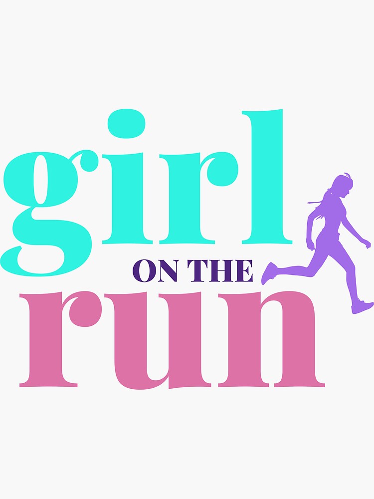 "Girl on the Run" Sticker for Sale by latanca3872 | Redbubble