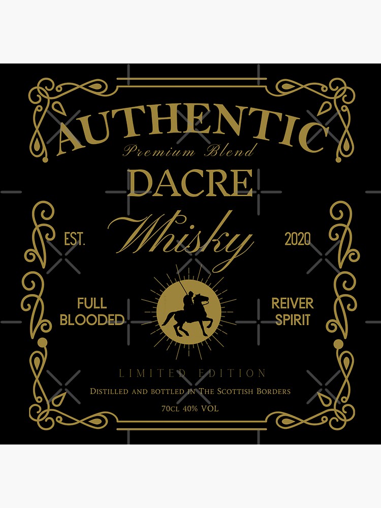 "DACRE Whisky Label | Border Reivers" Sticker for Sale by ...