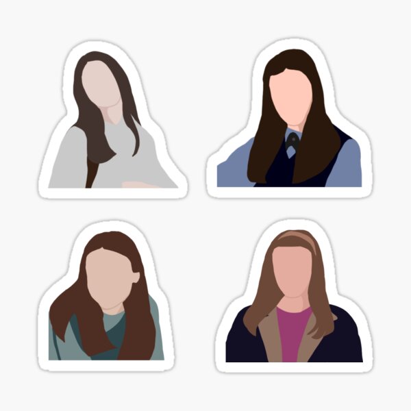 "Rory Gilmore Sticker pack" Sticker for Sale by amyapplez | Redbubble
