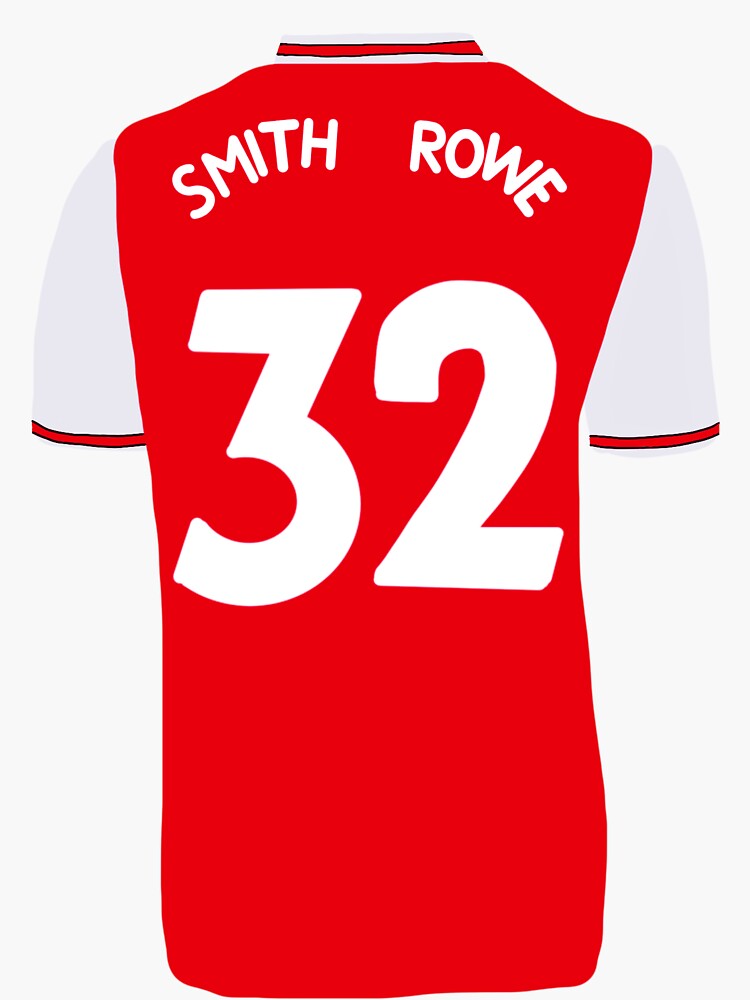 "Smith Rowe Jersey" Sticker for Sale by aestheticuk | Redbubble