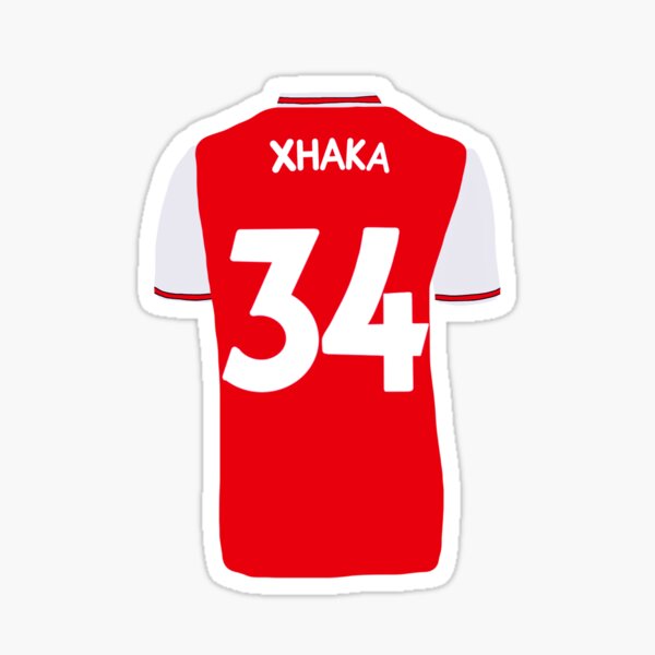 "Xhaka Jersey" Sticker for Sale by aestheticuk | Redbubble