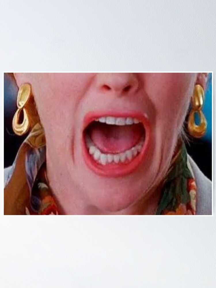 "Kevin! Face Mask Home Alone Mom Scream" Poster for Sale by ...