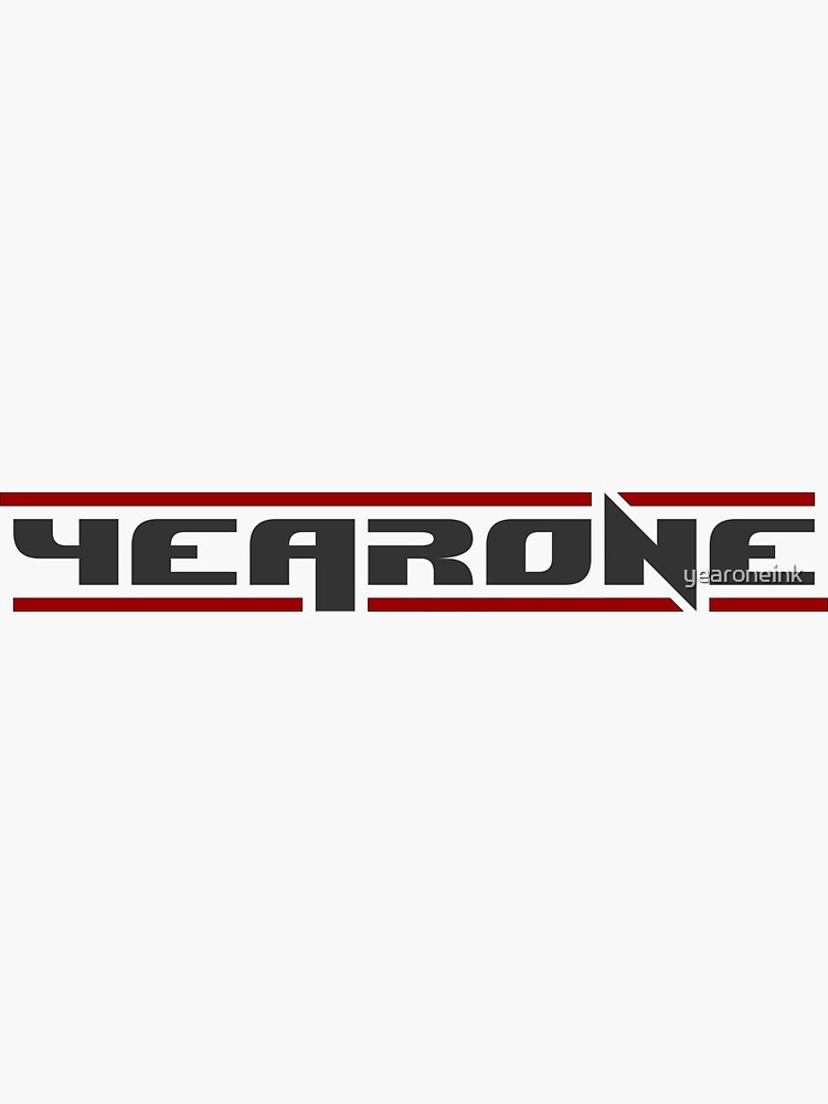"YEARONE" Sticker by yearoneink | Redbubble