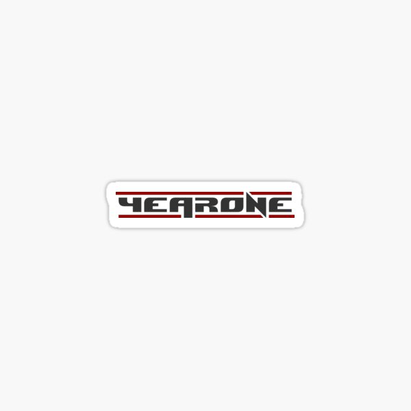 "YEARONE" Sticker by yearoneink | Redbubble