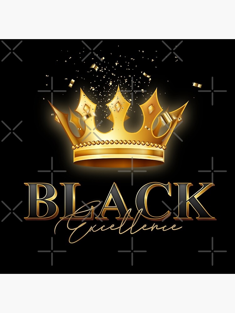 "Black excellence golden crown" Art Print for Sale by thespiritplane ...