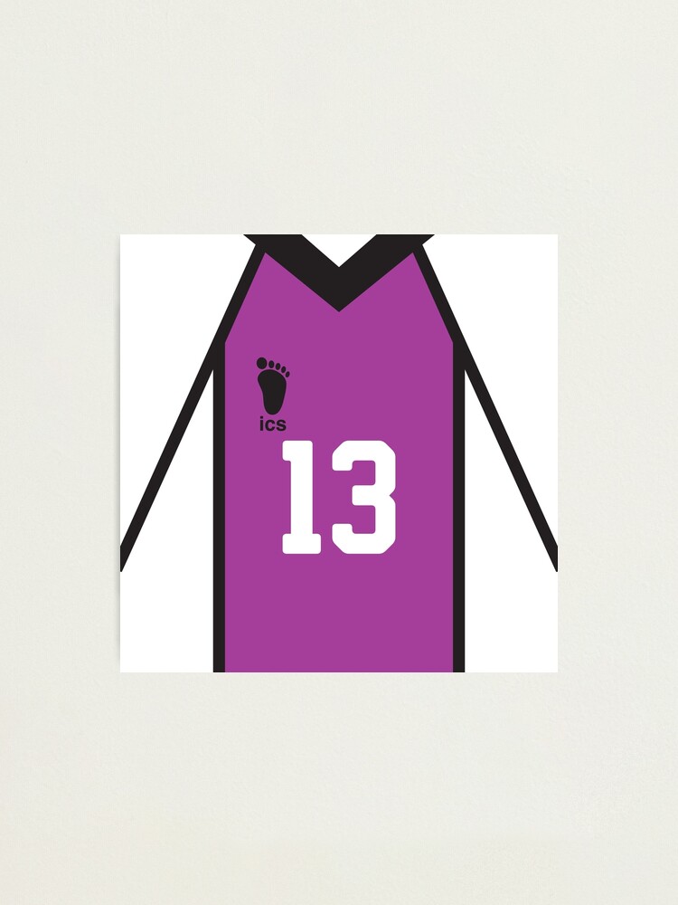 Lámina fotográfica «Kai Akakura Jersey Número 13 Shiratorizawa Academy ...