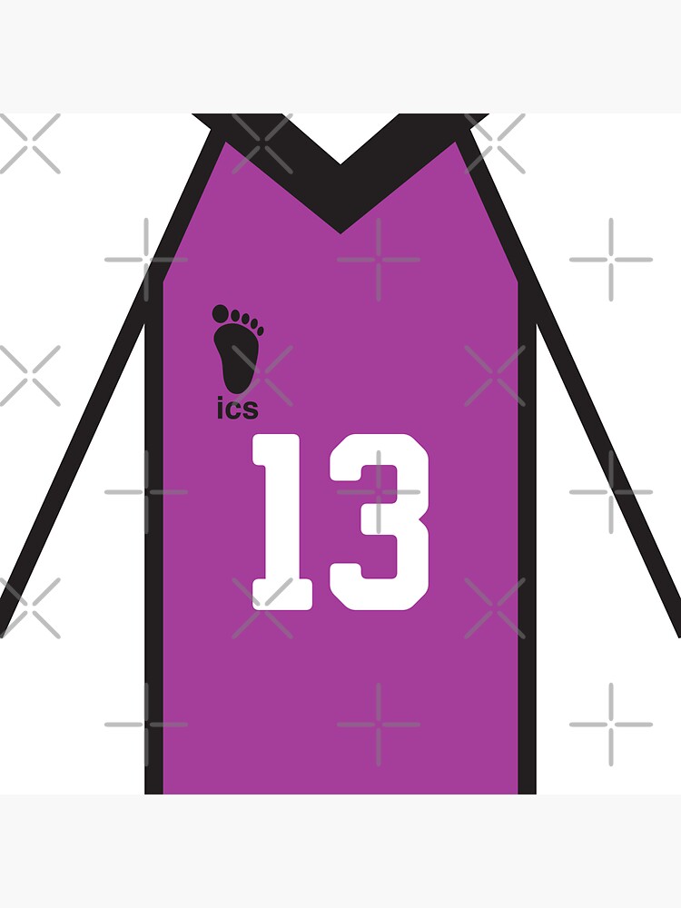 Pegatina «Kai Akakura Jersey Número 13 Shiratorizawa Academy Haikyuu ...