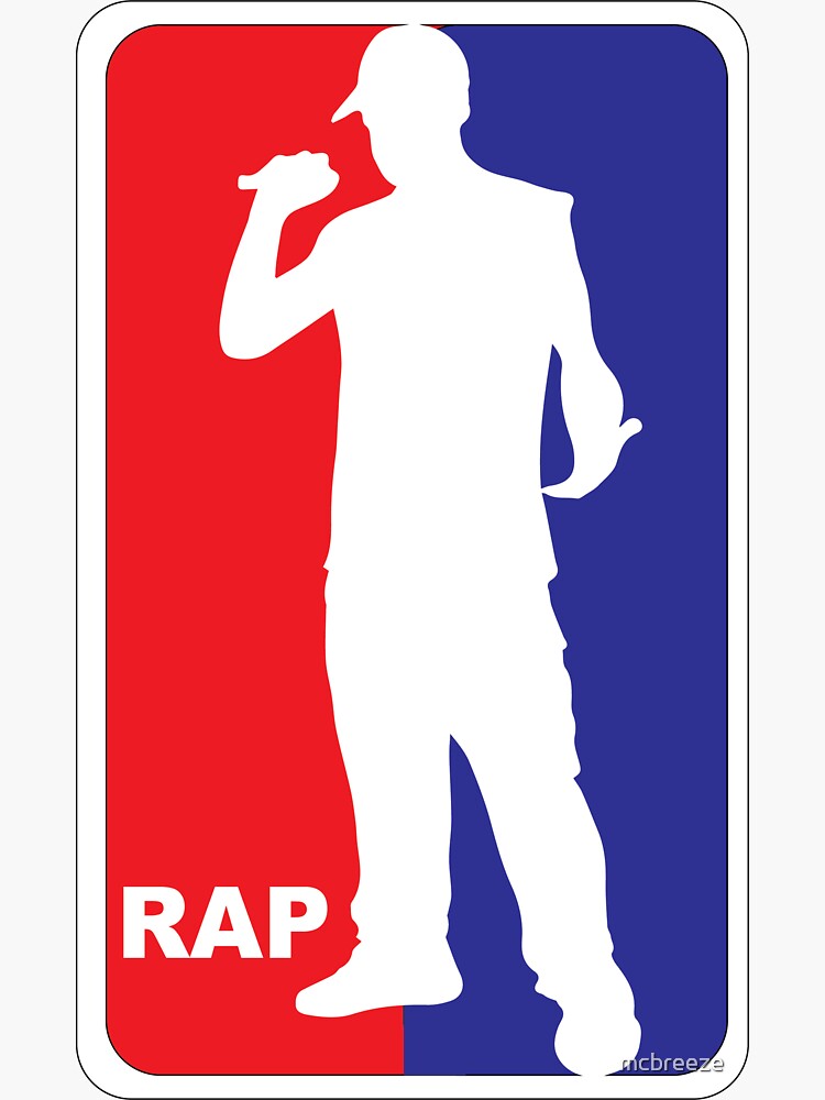 "RAP NBA LOGO" Sticker for Sale by mcbreeze | Redbubble