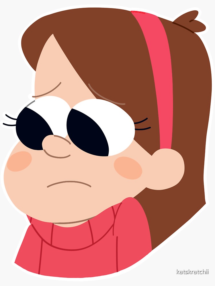 "Sad Mabel Gravity Falls" Sticker for Sale by katskratchii | Redbubble