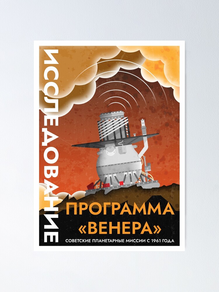 "Explore Venus: Venera Program Soviet Missions Since 1961 (In Russian ...