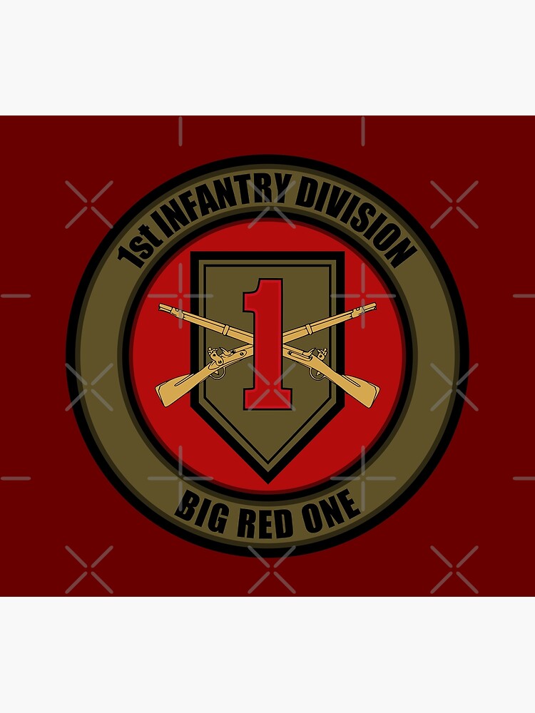 "1st Infantry Division - Big Red One" Metal Print for Sale by ...