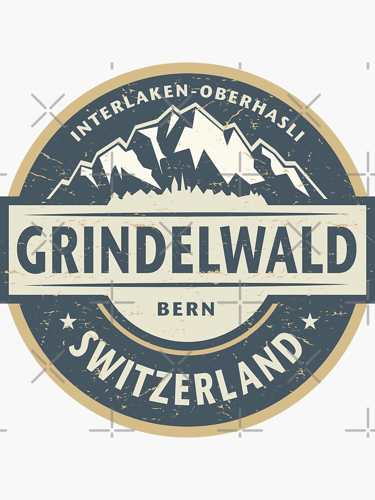 "Grindelwald, Switzerland" Sticker for Sale by studio838 | Redbubble