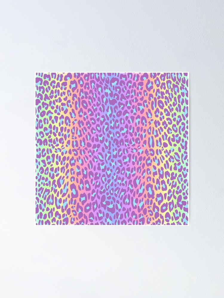 "Leopard design print, pastel animal print" Poster for Sale by iclipart ...