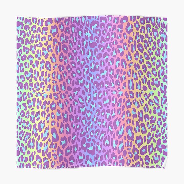 "Leopard design print, pastel animal print" Poster for Sale by iclipart ...