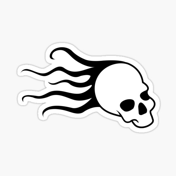 "Skull Ghost" Sticker by AlienStickers | Redbubble