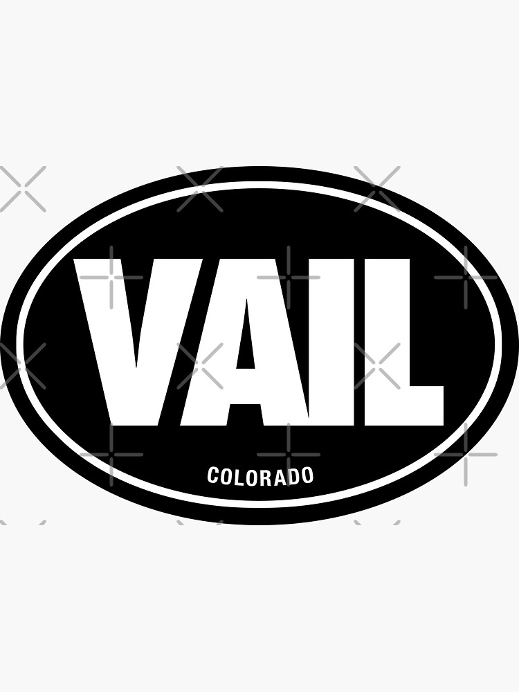 "VAIL - EURO STICKER - Alternate" Sticker for Sale by cpinteractive ...