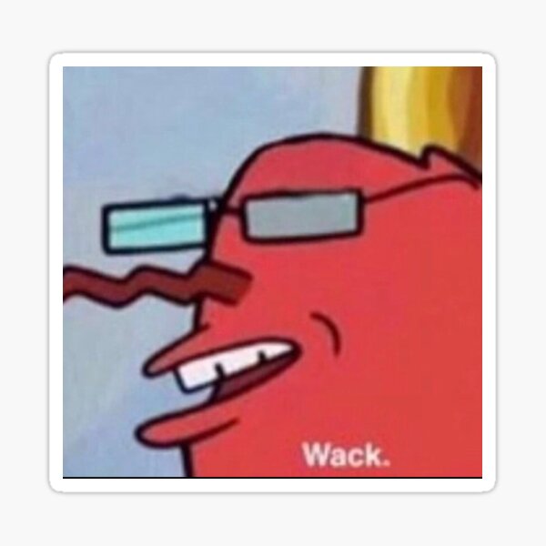 "mr.crabs meme" Sticker for Sale by tillysxox | Redbubble