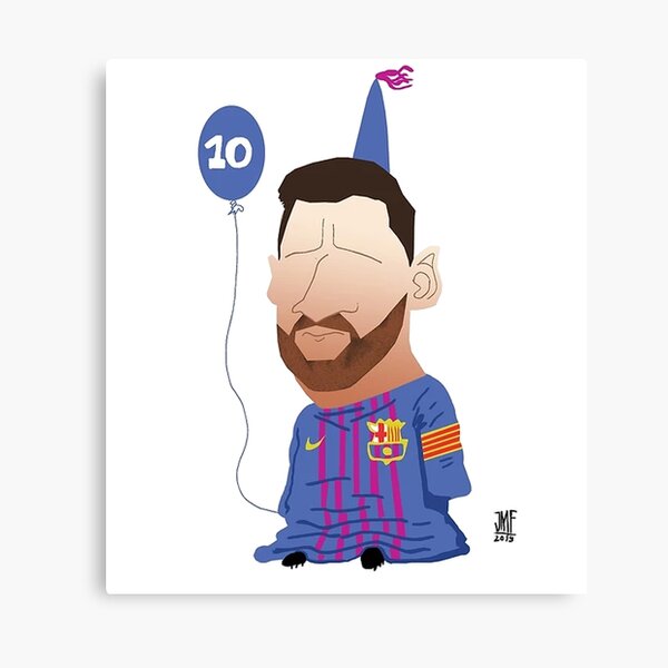 "Mini Messi" Canvas Print by JMFshop | Redbubble