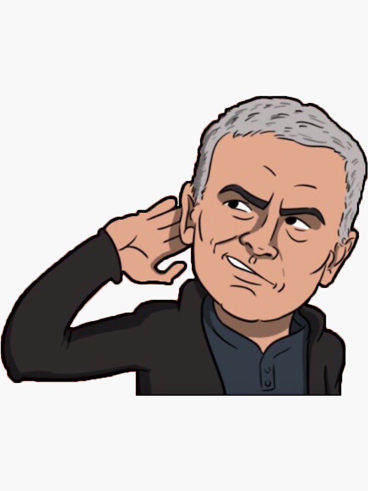 "Jose Mourinho UCL Celebration" Sticker by Soccerteam | Redbubble