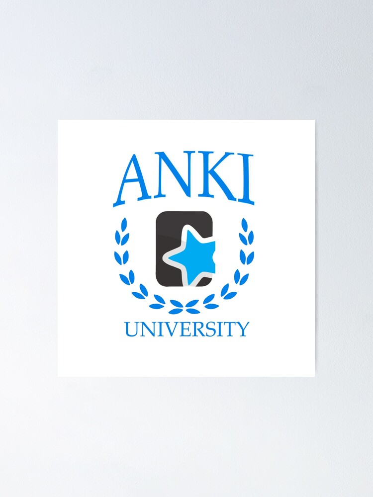 "anki uni" Poster for Sale by daniellerr | Redbubble
