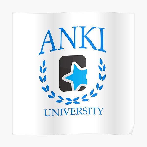 "anki uni" Poster for Sale by daniellerr | Redbubble