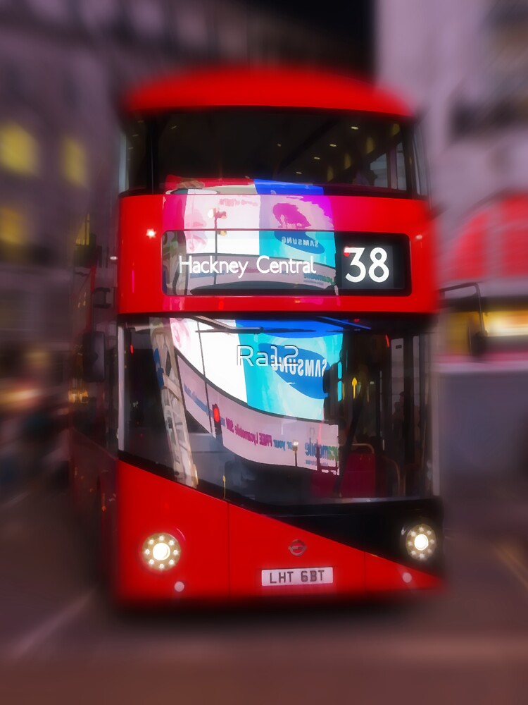 "Big Red Bus" Sticker for Sale by Ra12 | Redbubble