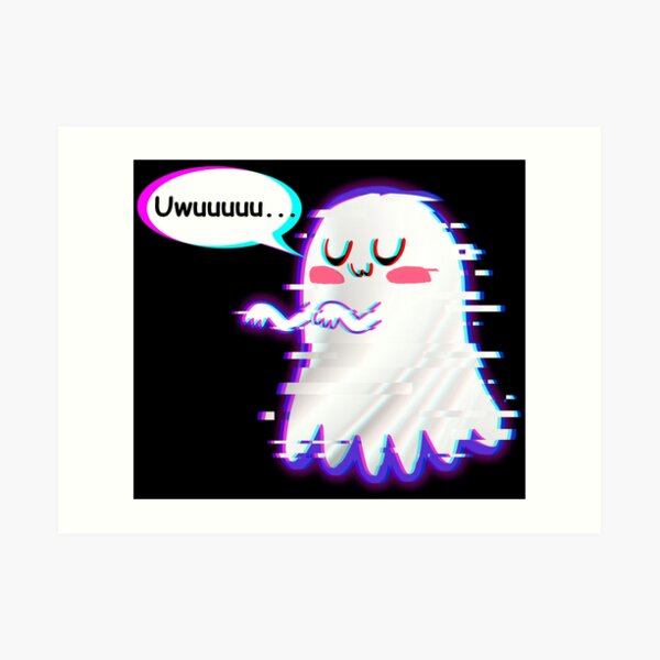 "UwU Ghost" Art Print by BaguioAesthetic | Redbubble