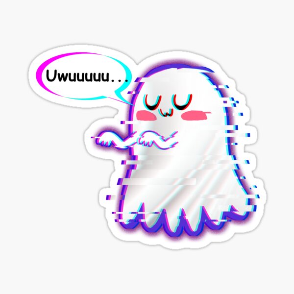 "UwU Ghost" Sticker by BaguioAesthetic | Redbubble