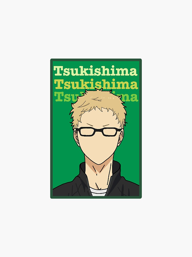 "Tsukishima - Haikyuu" Sticker for Sale by Natalie-239 | Redbubble