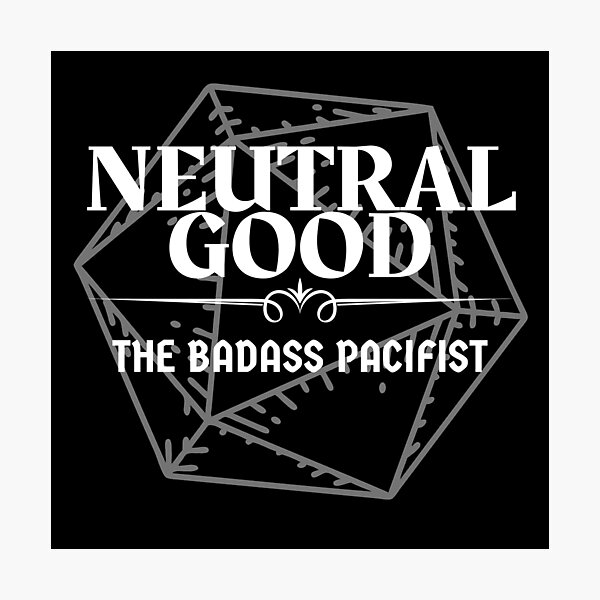 Lámina fotográfica «Impresión de alineación de caracteres DnD "Neutral ...