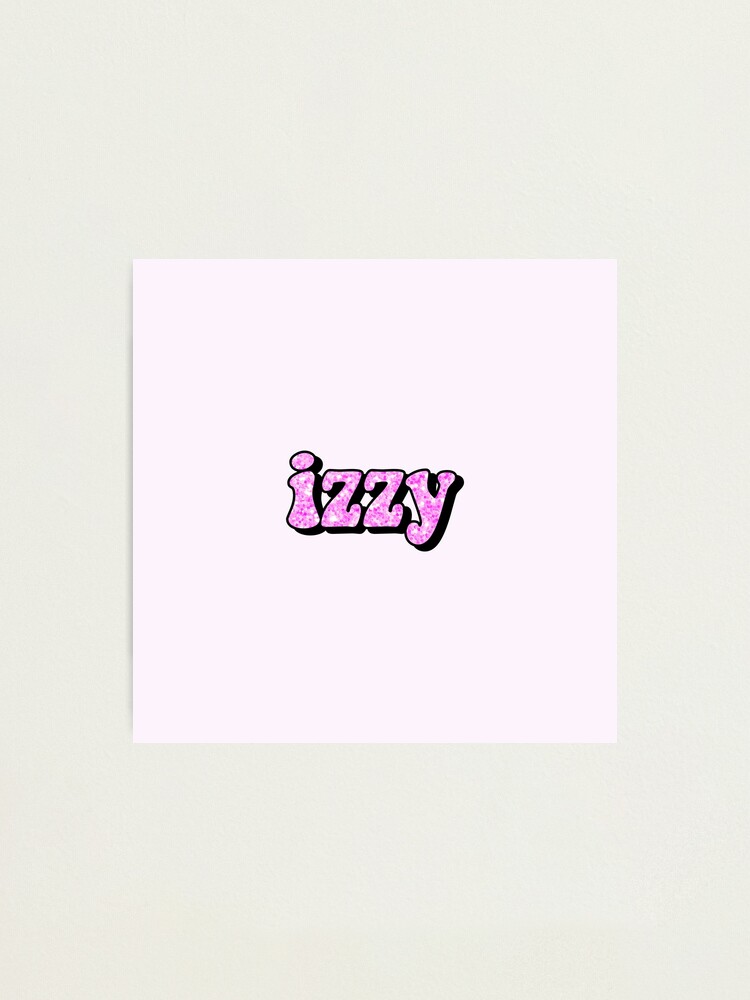 "aesthetic hot pink glitter izzy name" Photographic Print by STAR10008 ...
