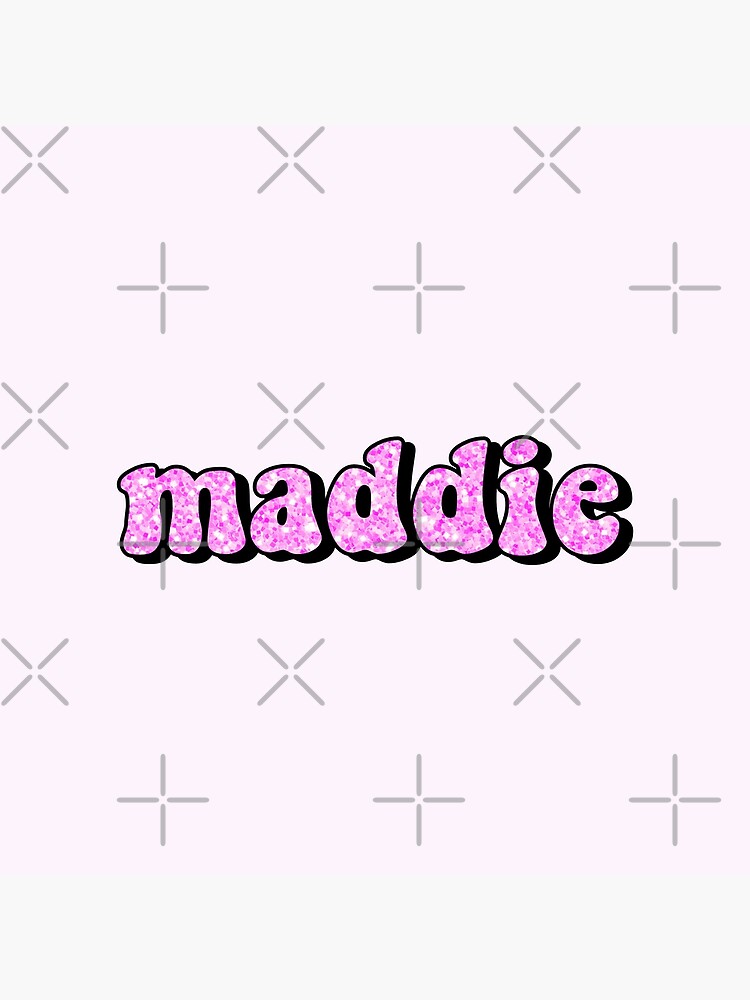 "aesthetic hot pink glitter maddie name" Art Print by STAR10008 | Redbubble