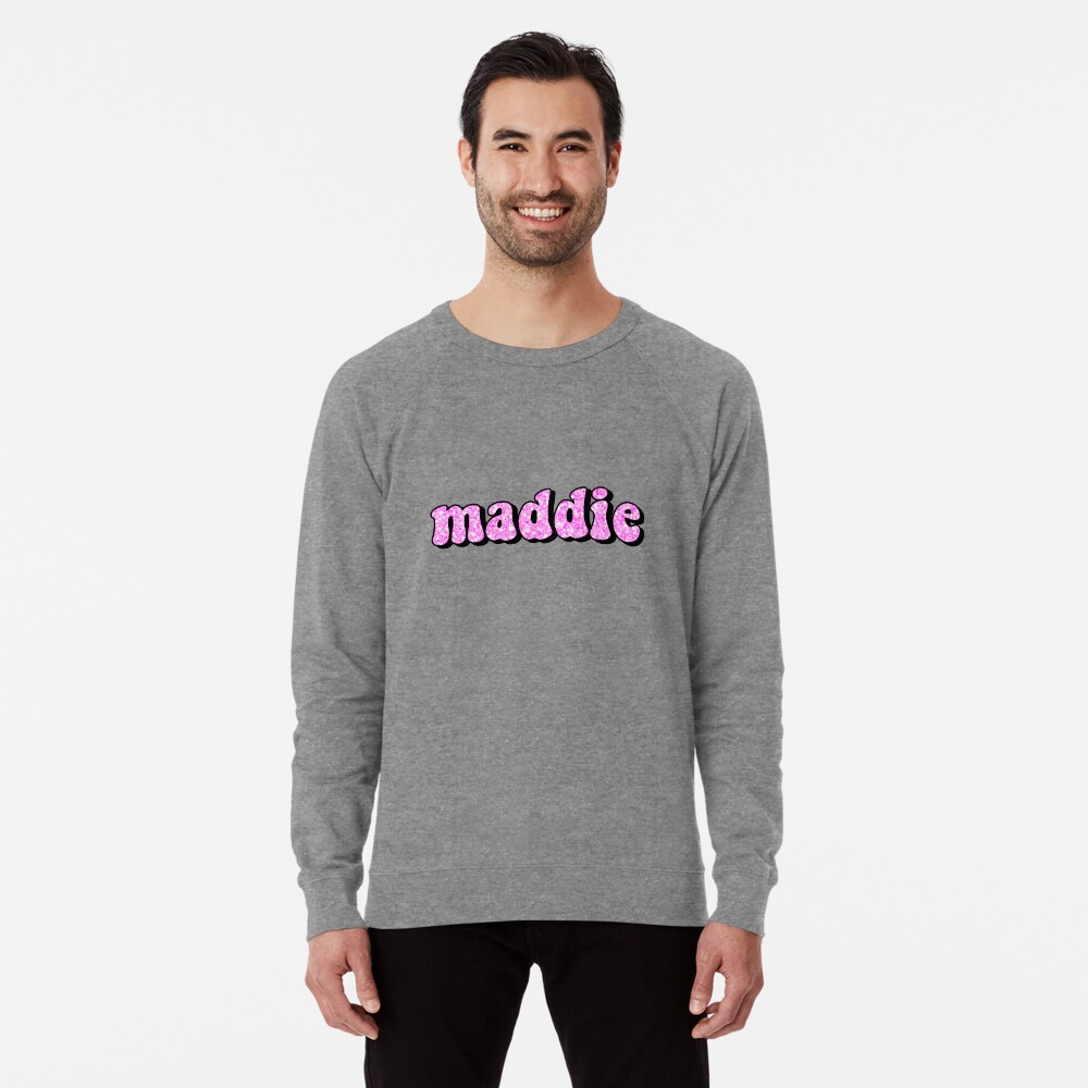 "aesthetic hot pink glitter maddie name" Sticker for Sale by STAR10008 ...