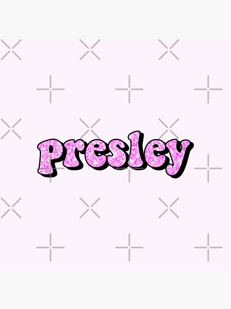 "aesthetic hot pink glitter presley name" Poster by STAR10008 | Redbubble